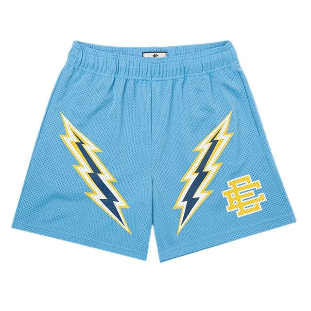 EE Shorts Light Blue Lightning – Phantom Kicks