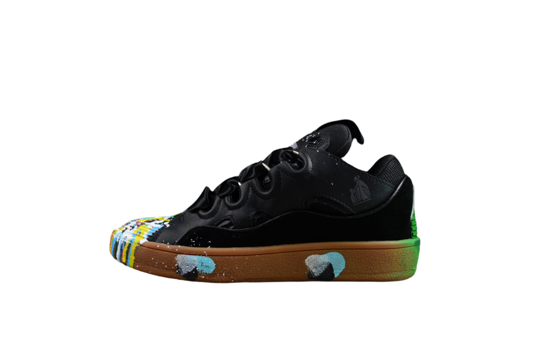 Black Multicolor Low Top Sneakers – Phantom Kicks
