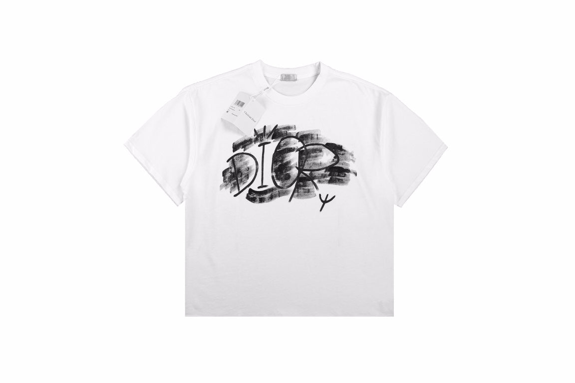 Dior T-Shirt with Artistic Logo Design – Phantom Kicks