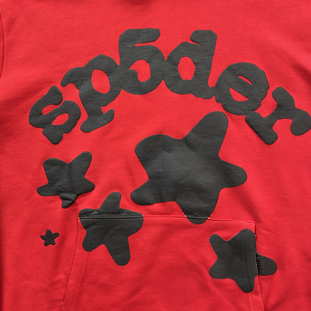 SP5DER BELUGA HOODIE RED – Phantom Kicks